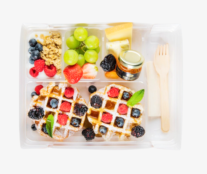 Waffle breakfast boxes | Prêt à Table